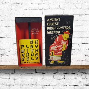 Accents | Ancient Chinese Birth Control Method 197s Gag Gift Franco ...